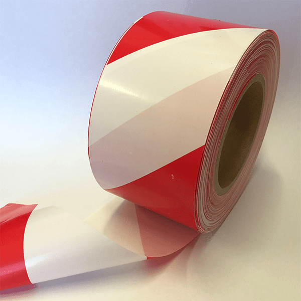 Safety Tape - Red/White Striped